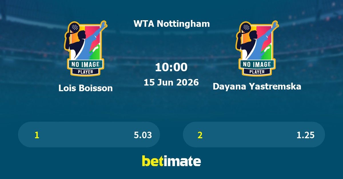 Lois Boisson vs Dayana Yastremska Prediction, Tennis Odds & Betting ...