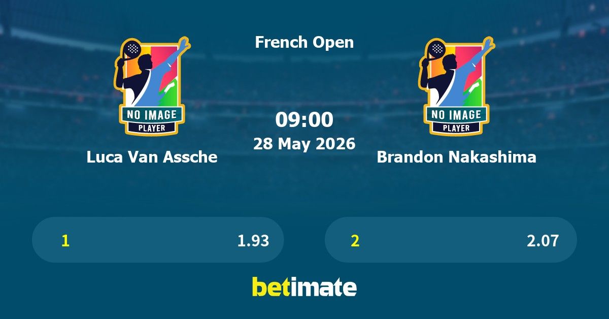 Luca Van Assche vs Brandon Nakashima Prediction, Tennis Odds & Betting ...