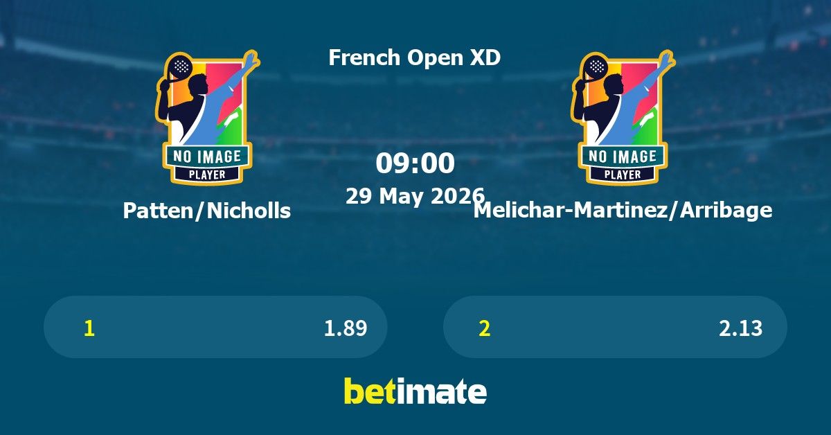 Patten/Nicholls vs Melichar-Martinez/Arribage Prediction, Tennis Odds ...