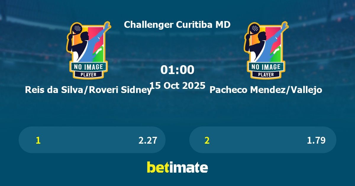 Reis da Silva/Roveri Sidney vs Pacheco Mendez/Vallejo Prediction ...