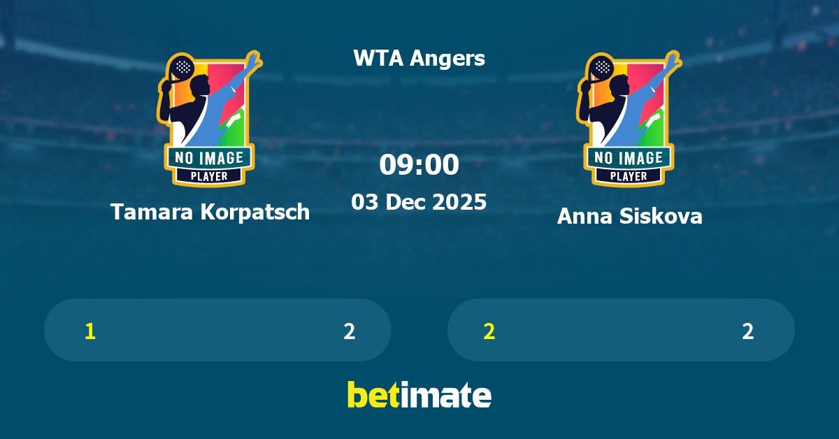 Tamara Korpatsch vs Anna Siskova Prediction, Tennis Odds & Betting Tips 03/12/2025