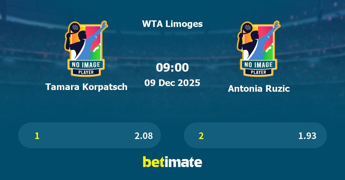 Tamara Korpatsch vs Antonia Ruzic Prediction, Tennis Odds & Betting ...