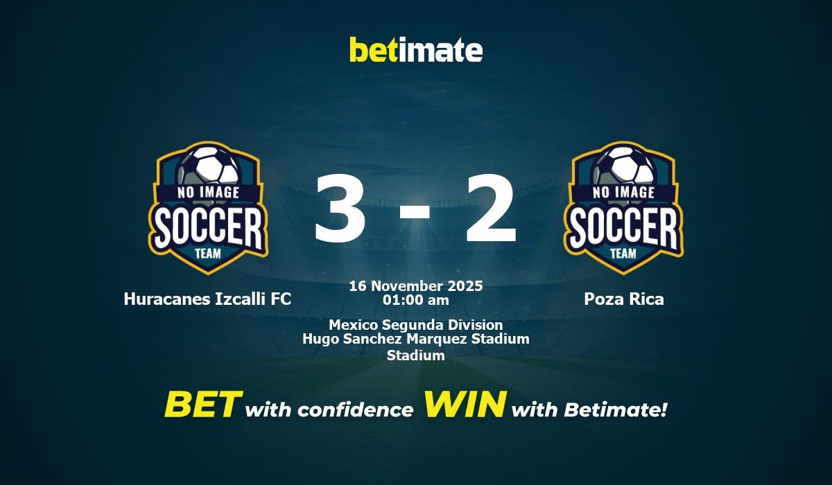 การทำนาย Huracanes Izcalli FC กับ Poza Rica อัตราต่อรองและเคล็ดลับการ ...