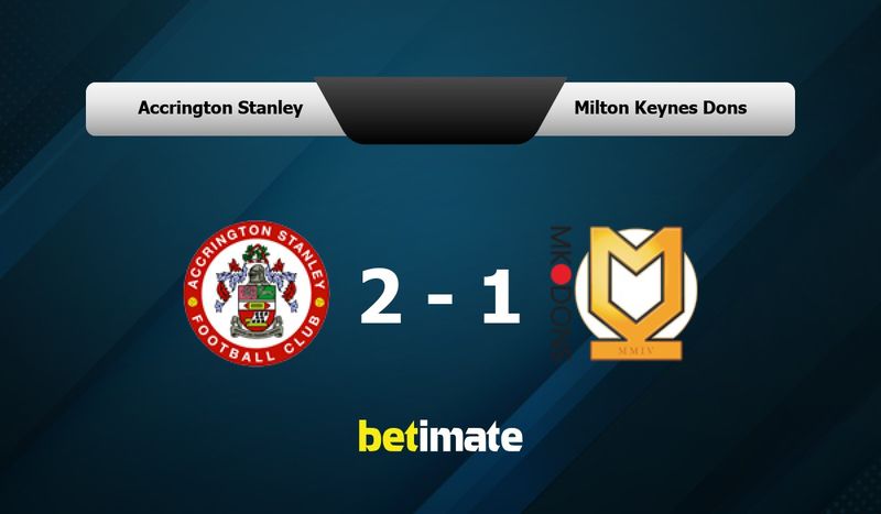 Accrington Stanley vs Milton Keynes Dons Prediction, Odds & Betting ...
