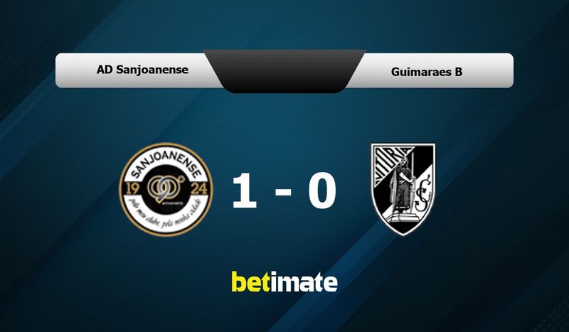 AD Sanjoanense vs Guimaraes B Prediction, Odds & Betting Tips 01/25/2026