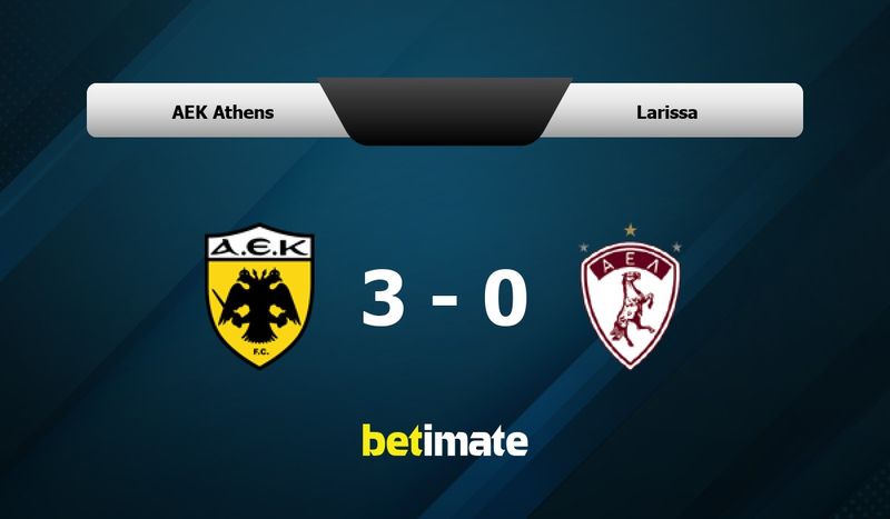 AEK Athens vs Larissa Prediction, Odds & Betting Tips 03/07/2026