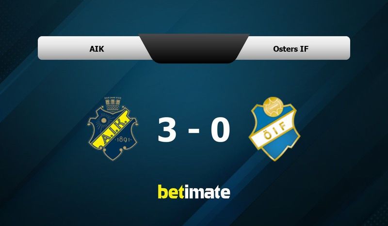 AIK vs Osters IF Prediction, Odds & Betting Tips 07/27/2025