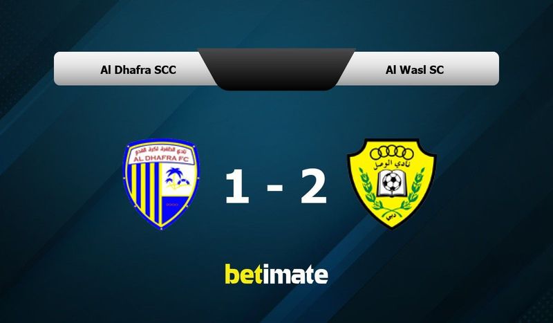 알 다프라 SCC vs 알 와슬 SC 경기 예측, 배당률 및 베팅 팁 2025년 8월 23일