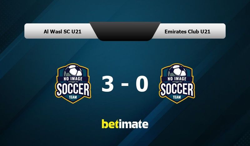 Pronostic, cotes et conseils de paris pour Al Wasl SC U21 vs Emirates ...