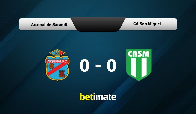 Arsenal de Sarandí x CA San Miguel Prognóstico, Odds e Dicas de Apostas ...