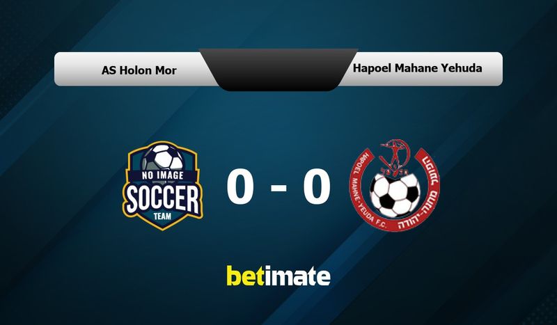 Prognóstico, probabilidades e dicas de apostas para AS Holon Mor x Hapoel Mahane Yehuda em 14/12 ...