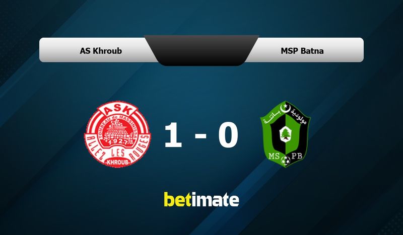 AS Khroub vs MSP Batna Prediction, Odds & Betting Tips 02/27/2026