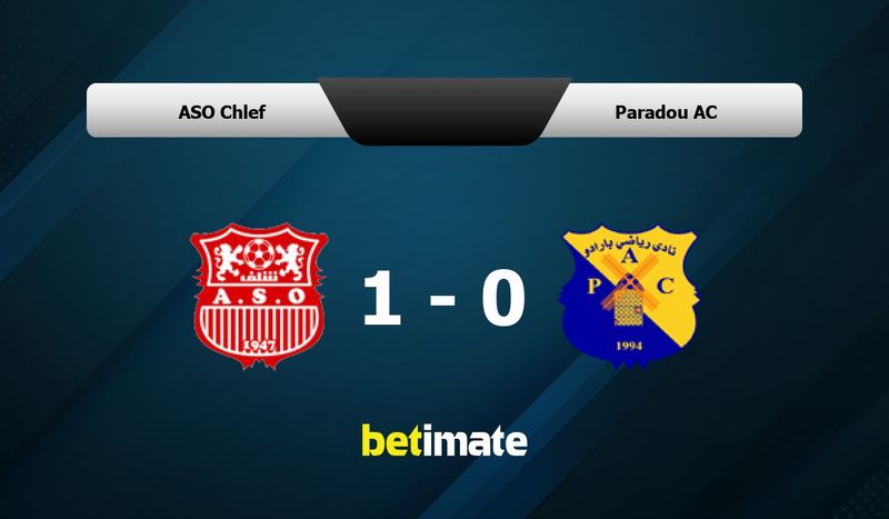 ASO Chlef vs Paradou AC Prediction, Odds & Betting Tips 01/23/2026