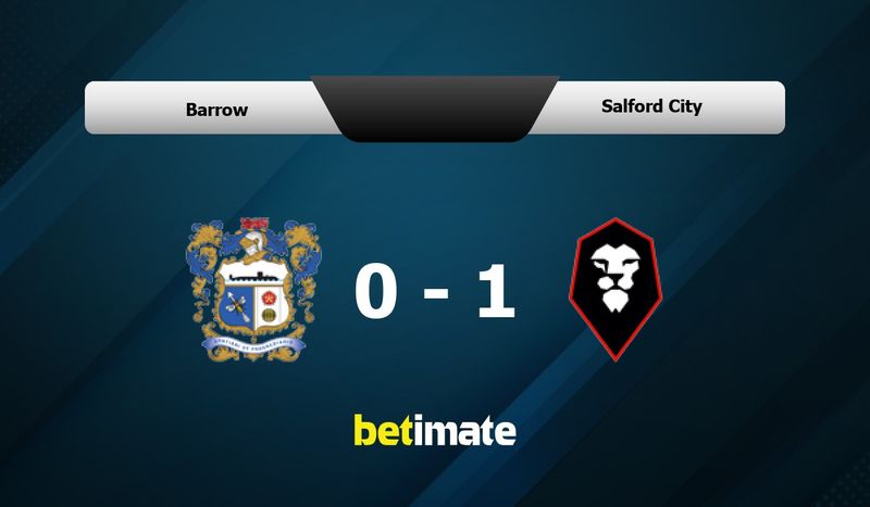 Barrow vs Salford City Prediction, Odds & Betting Tips 01/01/2026