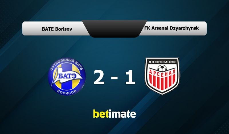 BATE Borisov vs FK Arsenal Dzyarzhynsk Prediction, Odds & Betting Tips ...