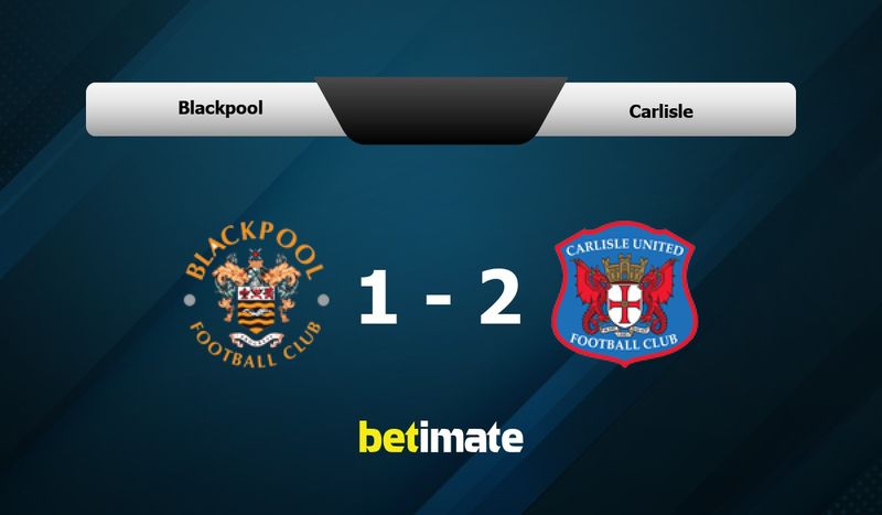 Blackpool vs Carlisle Prediction, Odds & Betting Tips 12/07/2025