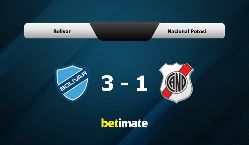 Bolivar vs Nacional Potosi przewidywania, kursy i typy bukmacherskie 22 ...