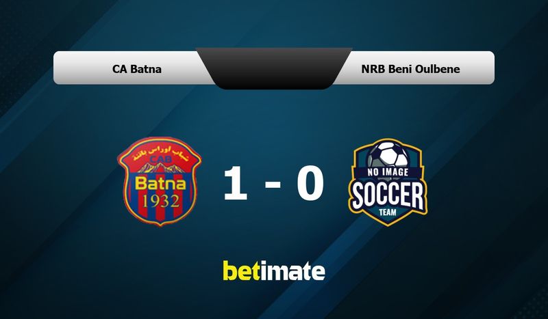 Pronóstico, cuotas y consejos de apuestas para el partido CA Batna vs ...