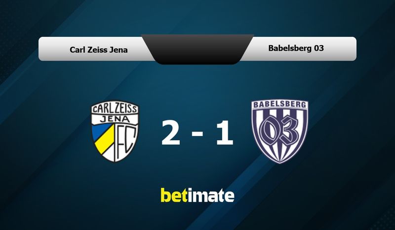 칼 자이스 예나 vs 바벨스베르크 03 예측, 배당률 및 베팅 팁 2025년 12월 7일