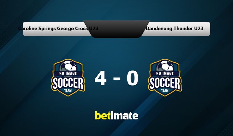 Caroline Springs George Cross U23 vs Dandenong Thunder U23 Prediction ...