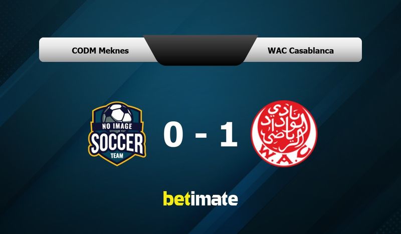 CODM Meknes vs WAC Casablanca Prediction, Odds & Betting Tips 10/03/2025