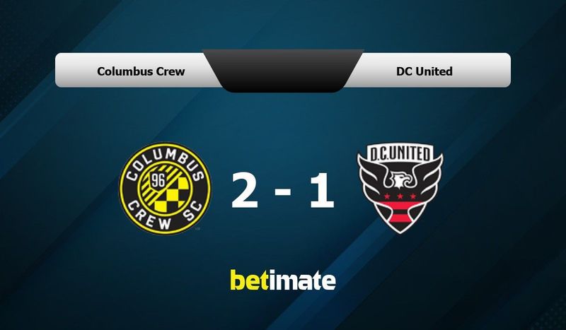 Pronostic, cotes et conseils de paris Columbus Crew vs DC United (19/07 ...