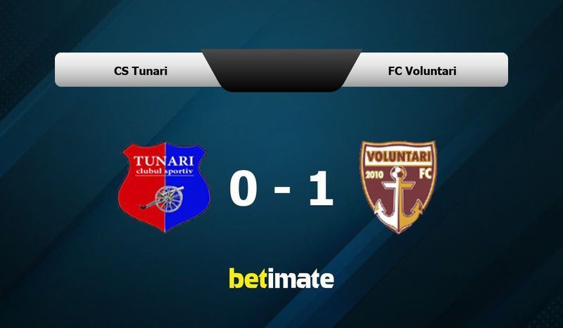 Pronostic, cotes et conseils de paris CS Tunari vs FC Voluntari (30/08 ...