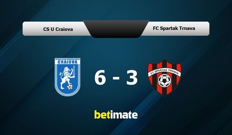 CS U Craiova vs FC Spartak Trnava Prediction, Odds & Betting Tips 08/07 ...