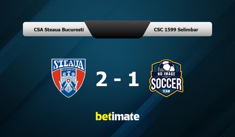 CSA Steaua Bucuresti vs. CSC 1599 Selimbar Vorhersage, Quoten und Wetttipps 18.10.2025