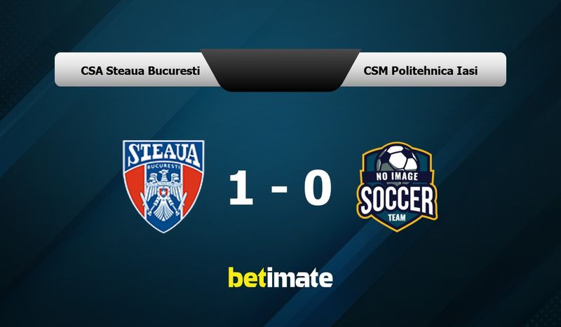 CSA Steaua Bucuresti vs CSM Politehnica Iasi Prediction, Odds & Betting ...