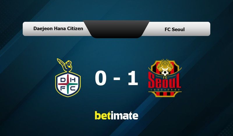 Daejeon Hana Citizen vs FC Seoul Prediction, Odds & Betting Tips 07/27/2025