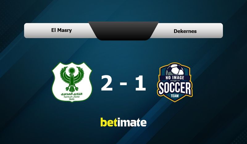 El Masry vs Dekernes Prediction, Odds & Betting Tips 12/22/2025