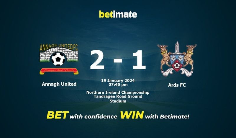 Comentário e resultado ao vivo de Annagh United x Ards FC, 19/01/2024 ...