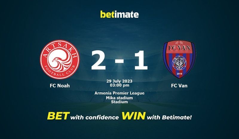 FC Noah vs FC Van Live Commentary & Result, 07/29/2023(Armenia Premier ...