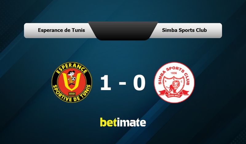 Esperance de Tunis vs Simba Sports Club Prediction, Odds & Betting Tips ...