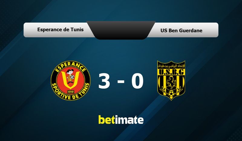 Esperance de Tunis vs US Ben Guerdane Prediction, Odds & Betting Tips ...