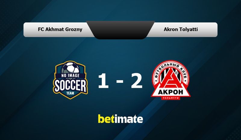 FC Akhmat Grozny vs Akron Tolyatti Prediction, Odds & Betting Tips 09 ...