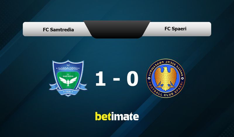 FC Samtredia vs. FC Spaeri Ennuste, Kertoimet ja Vedonlyöntivihjeet 11. ...