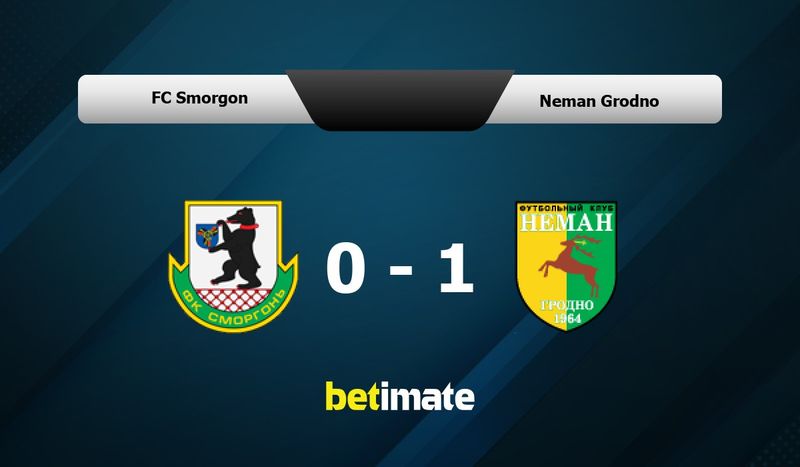 FC Smorgon vs Neman Grodno Prediction, Odds & Betting Tips 09/28/2025