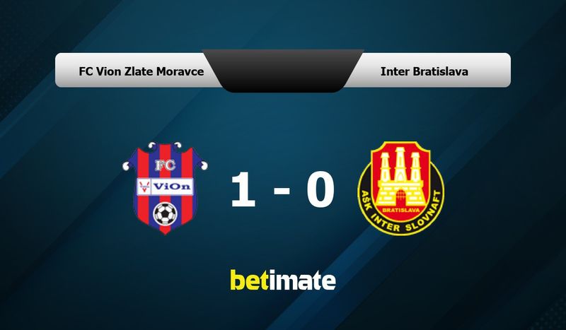 FC Vion Zlate Moravce vs Inter Bratislava 预测、赔率和投注技巧 11/07/2025