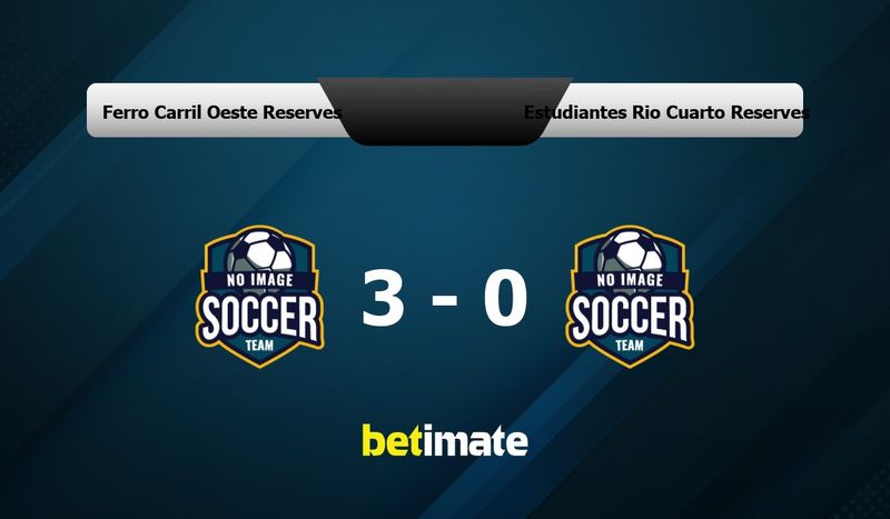 Ferro Carril Oeste Reserves vs Estudiantes Rio Cuarto Reserves ...