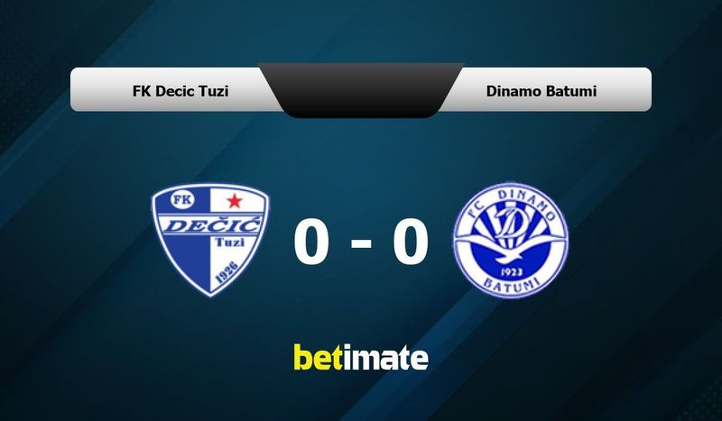 FK Decic Tuzi vs Dinamo Batoumi Prédiction, cotes et conseils de paris ...