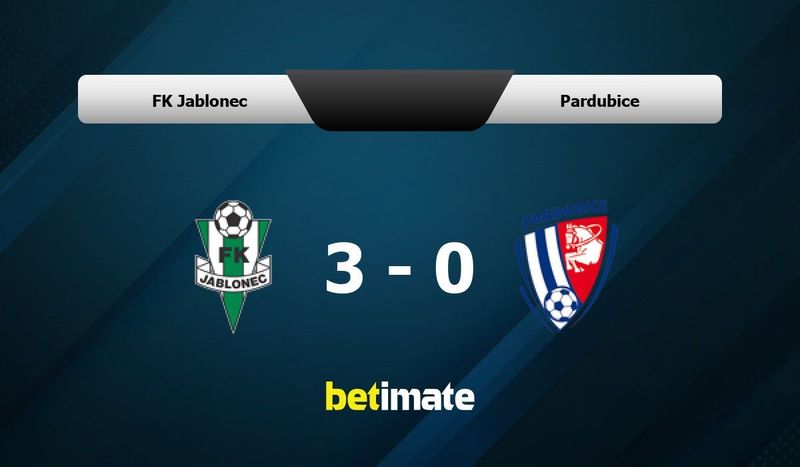 FK Jablonec vs Pardubice Prediction, Odds & Betting Tips 09/14/2025