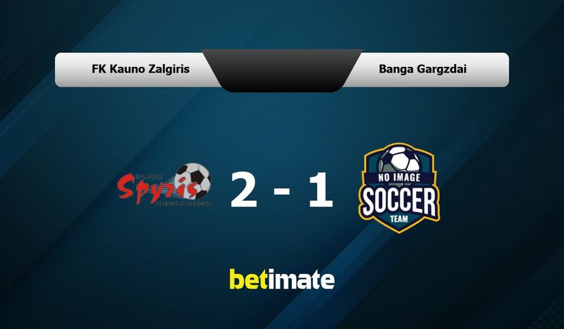 FK Kauno Zalgiris vs Banga Gargzdai Prediction, Odds & Betting Tips 11/08/2025