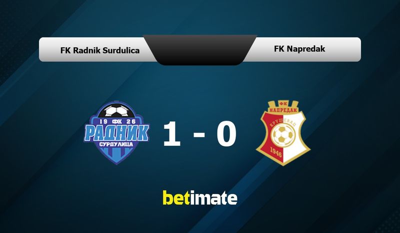 FK Radnik Surdulica vs FK Napredak Prediction, Odds & Betting Tips 02 ...