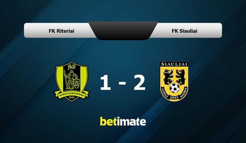 FK Riteriai vs FK Siauliai Prediction, Odds & Betting Tips 07/11/2025
