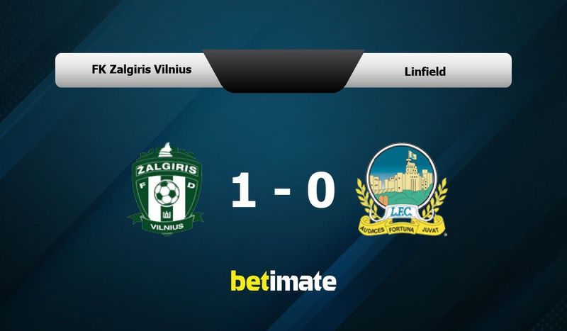 FK Zalgiris Vilnius vs Linfield Prediction, Odds & Betting Tips 07/24/2025