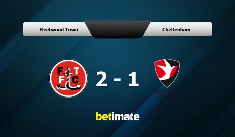Fleetwood Town vs Cheltenham Prediction, Odds & Betting Tips 01/10/2026