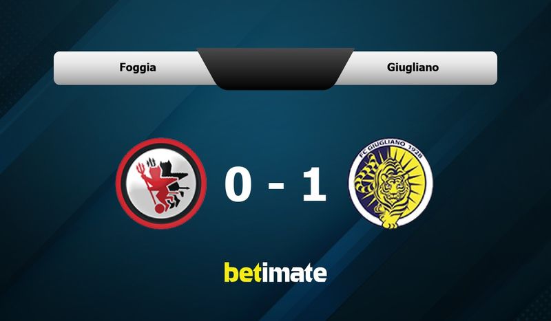 Foggia vs Giugliano Prediction, Odds & Betting Tips 01/18/2026