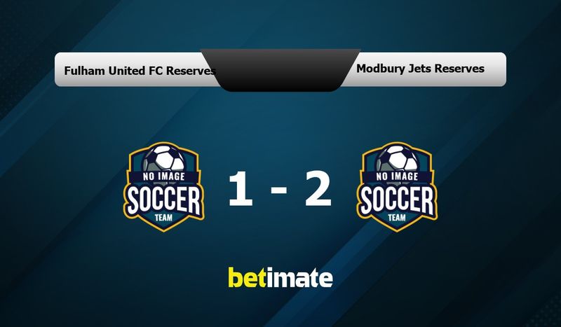 Fulham United FC Reserves x Modbury Jets Reserves: Probabilidades e ...